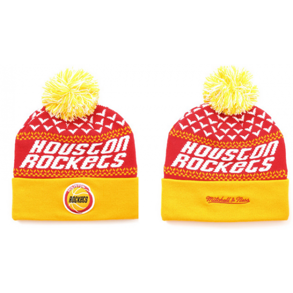 $9.99 Cheap NBA Houston Rockets Beanies Knit Hats Yellow Red : New Era ...
